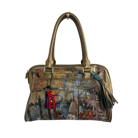ICON | Bags | Nwt Icon La Hand Painted Grand Canal Venice Scene Top ...